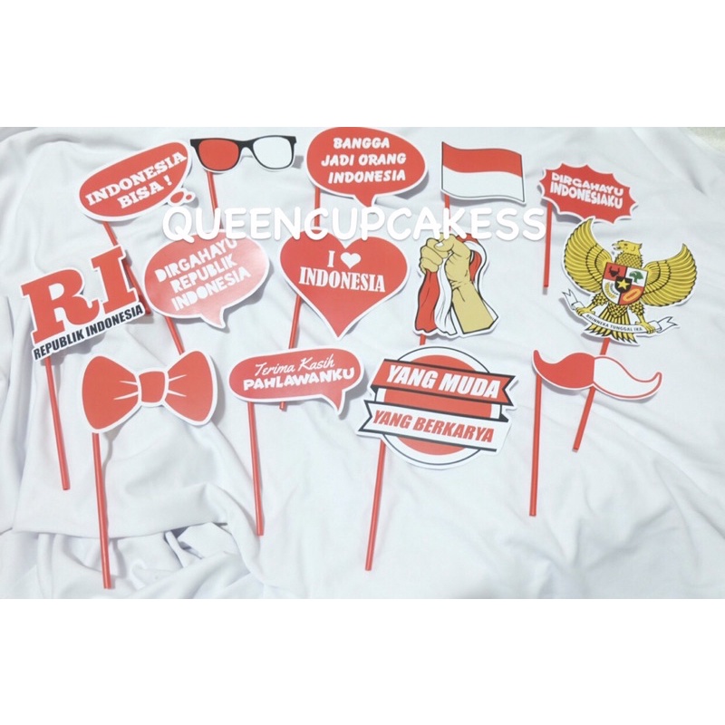 Jual photobooth spesial HUT RI MERAH PUTIH DIRGAHAYU / photoprops ...