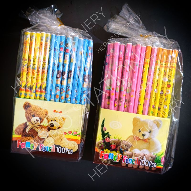 Jual Pensil fancy motif box B (100 pcs) | Shopee Indonesia