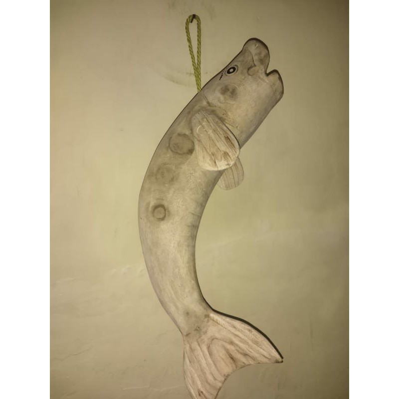 Jual kentongan bentuk ikan dari dangkel/bonggol bambu | Shopee Indonesia