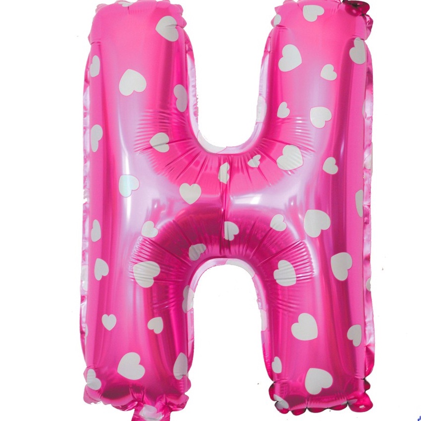Jual Balon Foil Huruf Pink 16 Inch 40cm A-Z Balon Foil Angka 0-9 Pink ...