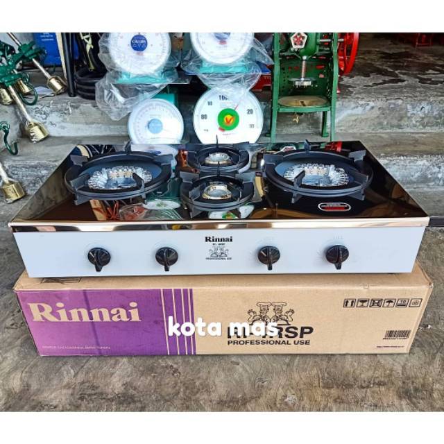 Jual Kompor Gas Rinnai RI4RSPN / RI4RSP 4 Tungku Api Besar Usaha ...