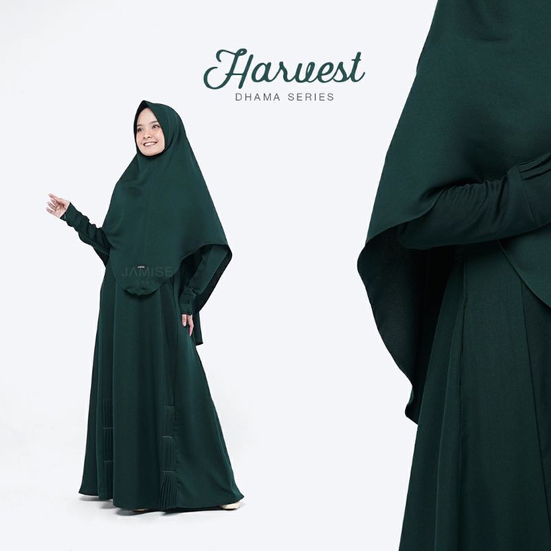 Jual Set Gamis+Khimar Syari | Dhama Series - Harvest | Jamise Syari ...