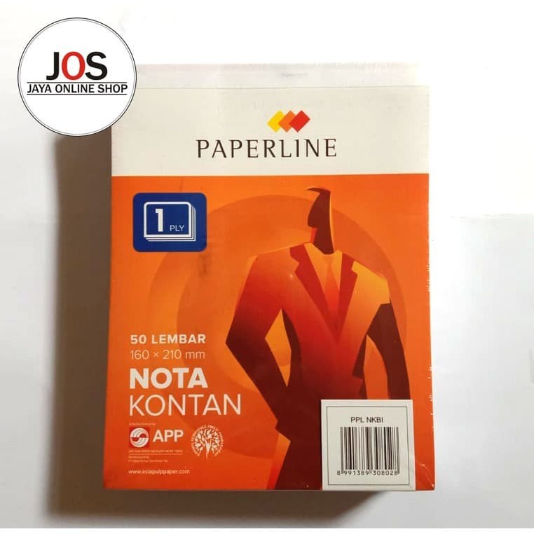 Jual Nota Kontan Besar 160 x 210 mm Rangkap 1 - Paperline ( 1 Pak isi ...