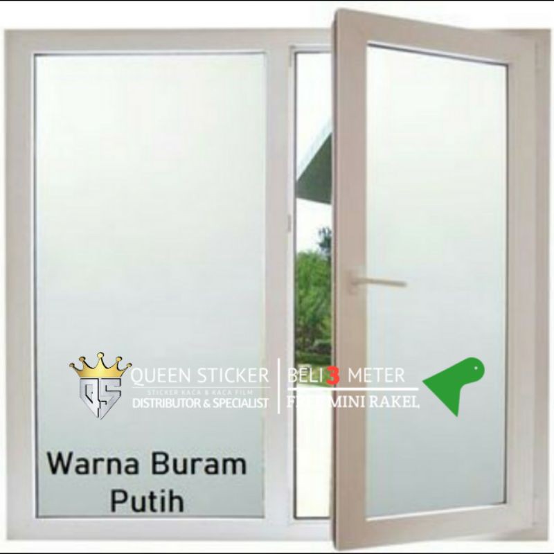 Jual STICKER / STIKER KACA SANDBLAST PUTIH SUSU | Shopee Indonesia