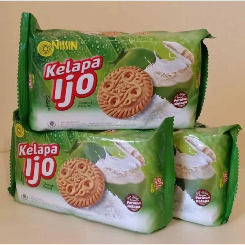 Jual NISSIN KELAPA IJO BISKUIT LEBARAN | Shopee Indonesia