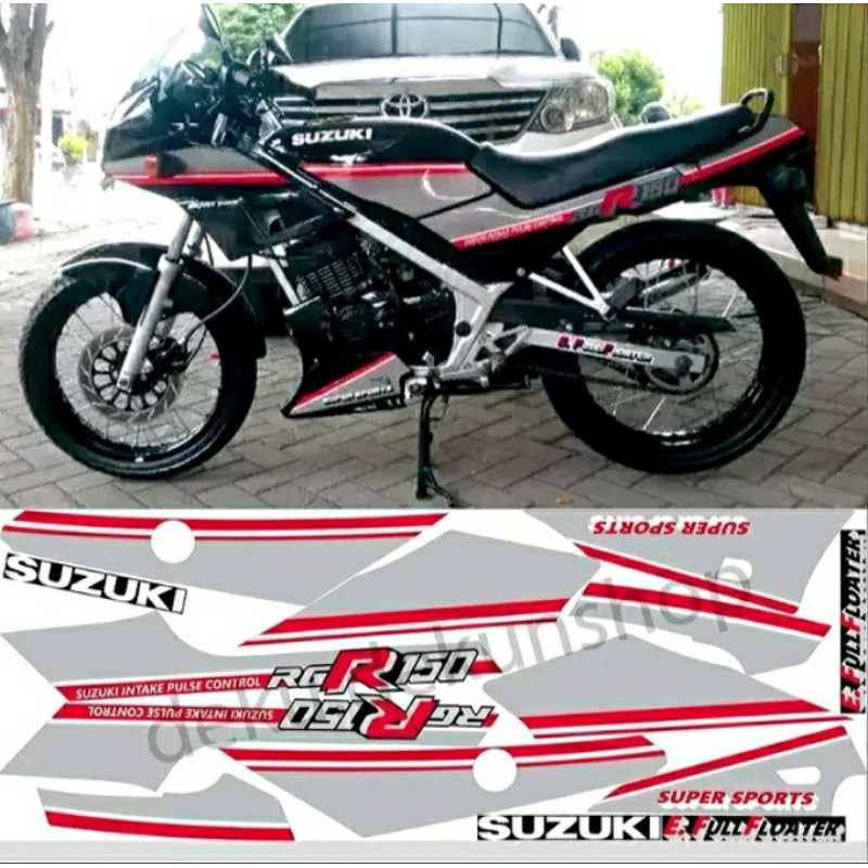 Jual Striping Suzuki RGR Sprinter Silver merah | Shopee Indonesia