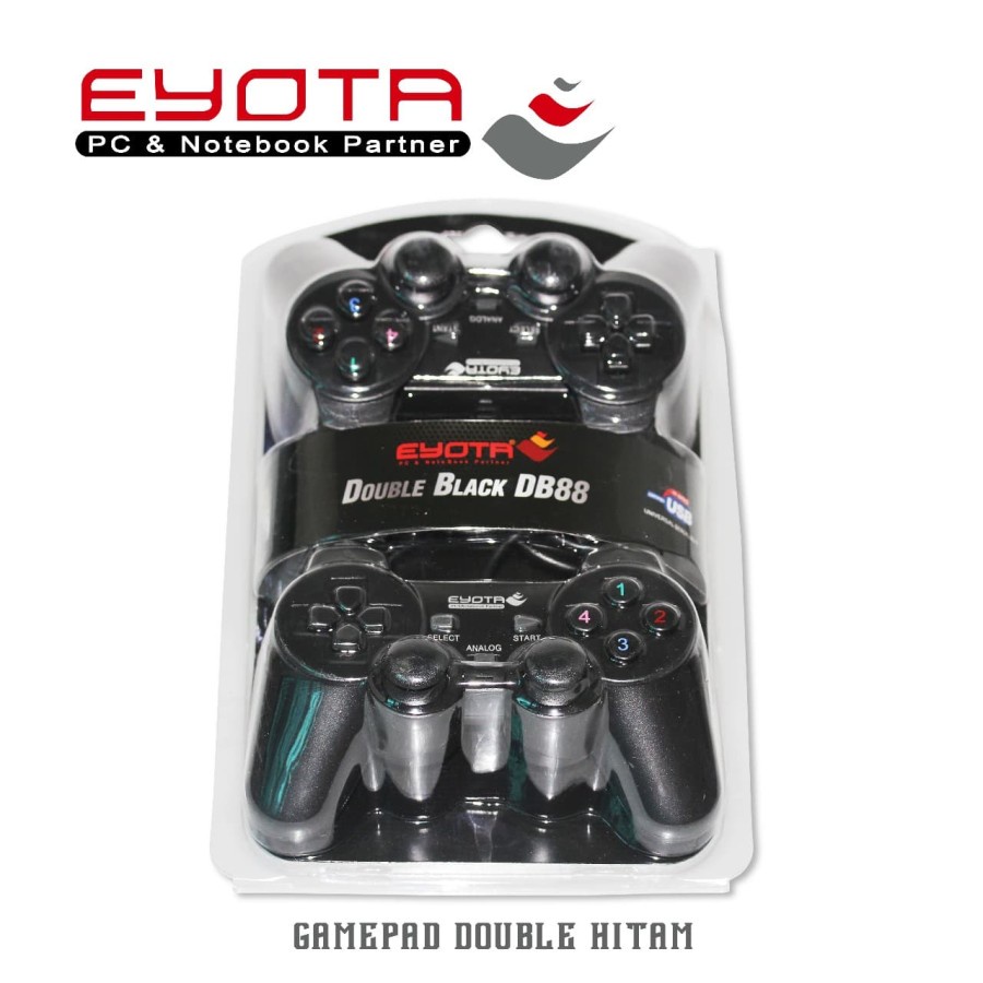 Jual Stik PS/PC - JOYSTICK PC Gamepad/Game Pad Double Usb Eyota Hitam ...