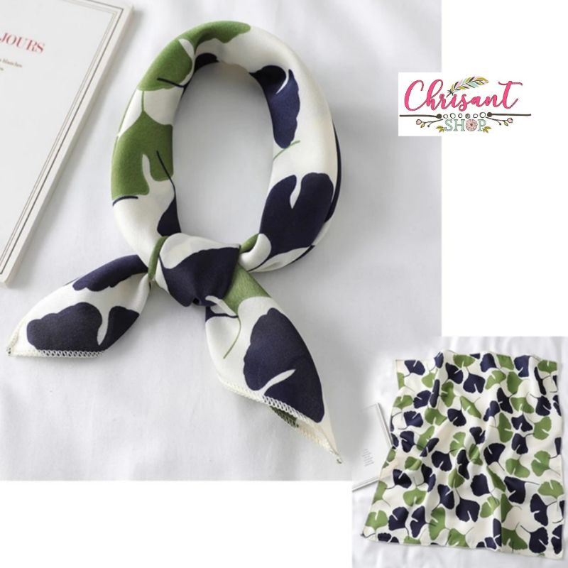 Jual Syal leher syal pramugari scraf sutra 50x50 syal kepala syal tas ...