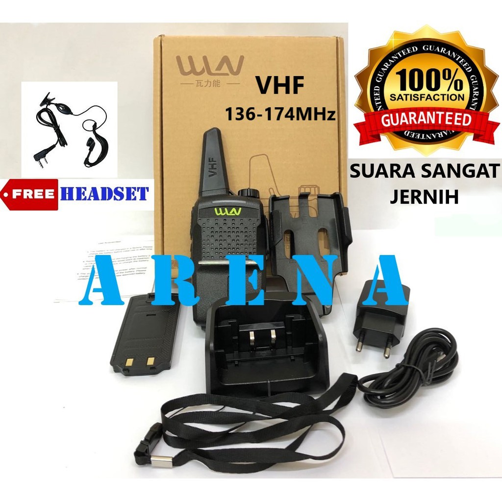 Jual Walkie Talkie HT WLN PRO Two Way VHF Radio Long Range ASLI ...