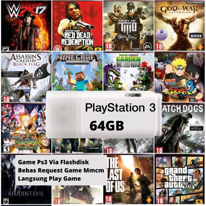 Jual FLASHDISK GAME REQUEST PS3 16GB/32GB/64GB CFW/HFW/HEN | Shopee ...