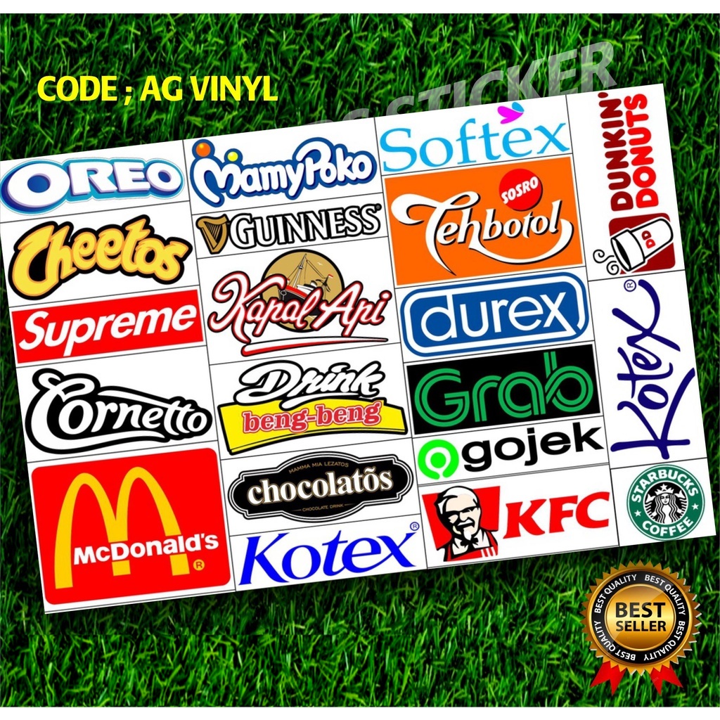 Jual AG Sticker Pack Variasi Stiker Viral Murah Hologram & Vinyl 1 ...