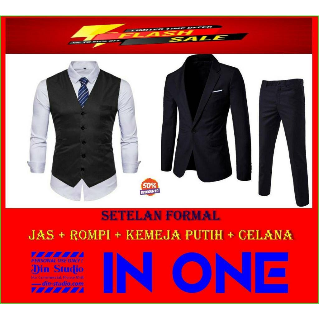 Jual Setelan Jas formal pria/ jas kasual pria /Setelan jas hitam /jas ...