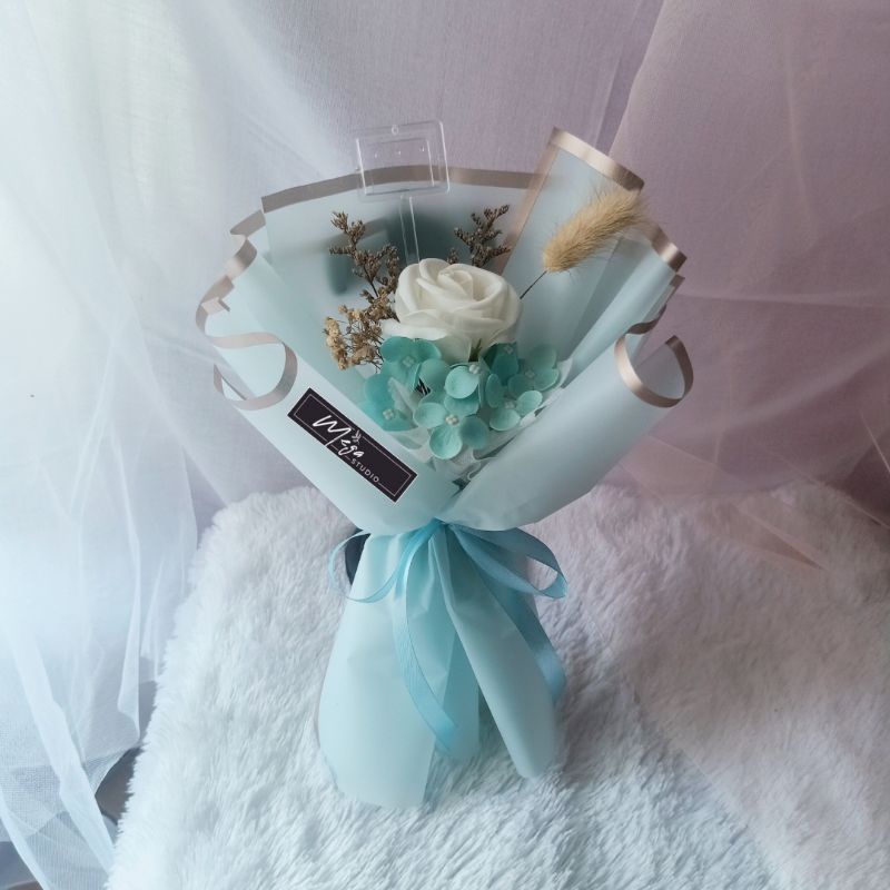 Jual Single Soap and Dried Flower Bouquet / Buket Bunga Sabun / Gift ...