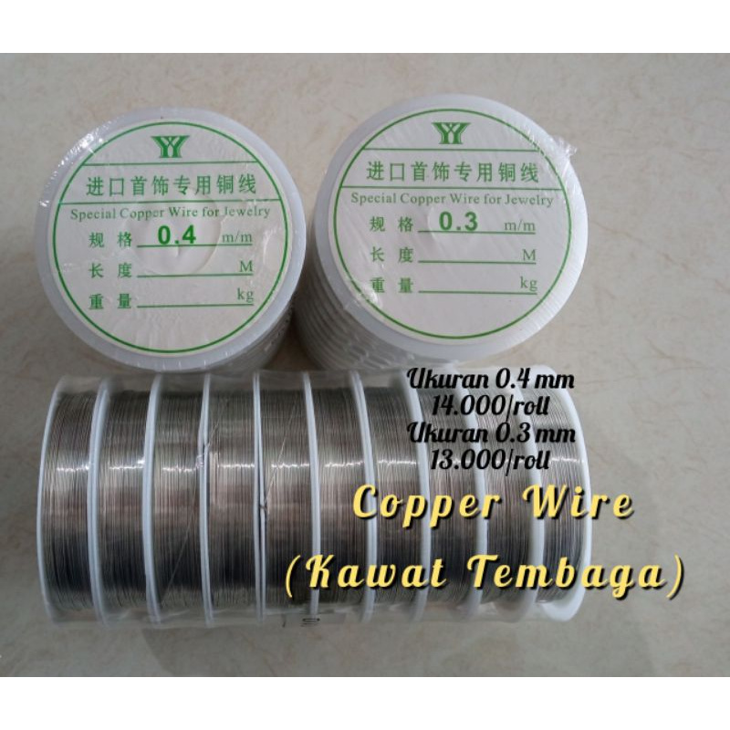 Jual Copper Wire / Kawat Tembaga / Kawat Bross Aksesoris Copper Wire ...