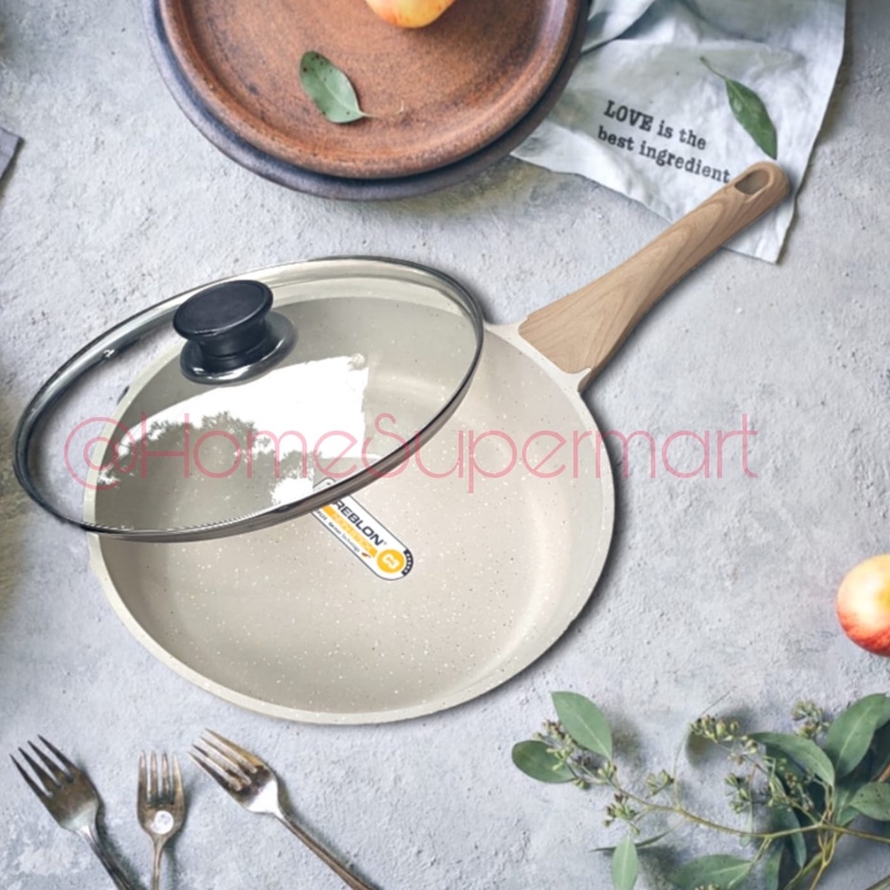 Jual Cypruz White Diecast Granite Greblon Frying Pan Saucepan Mpasi ...