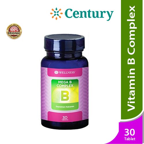 Jual Wellness Mega B Complex 1 botol isi 30 tablets / Anti stress ...