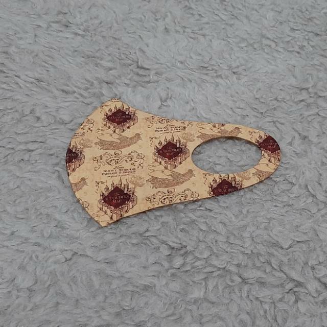 Jual Masker Scuba Dewasa Motif Harry Potter Marauder's Map Full Print ...