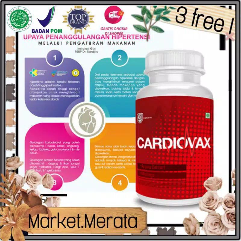 Jual CARDIOVAX ASLI 100% ORIGINAL OBAT HIPERTENSI GULA DARAH ASLI ...