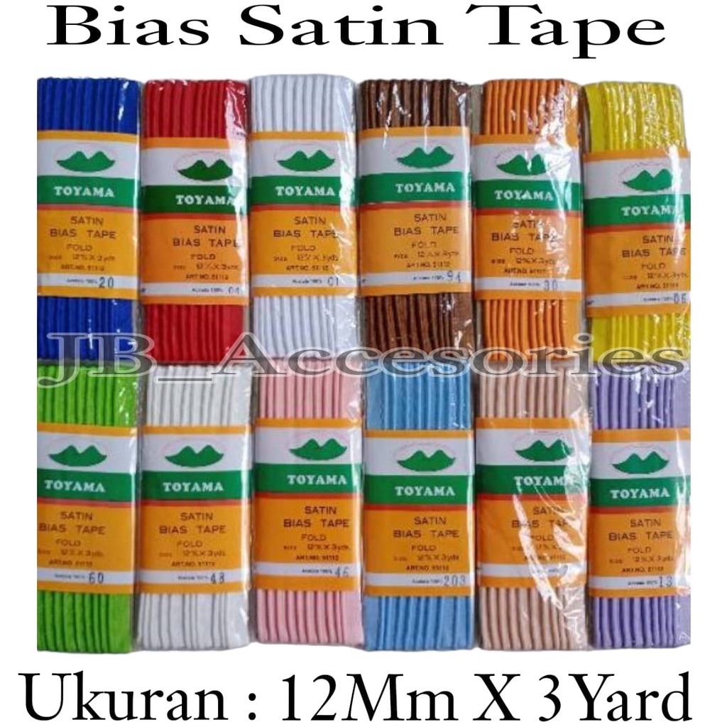Jual Bisban isi Toyama/Bias Satin Tape/Bisban Bias Lisban Isi | Shopee ...