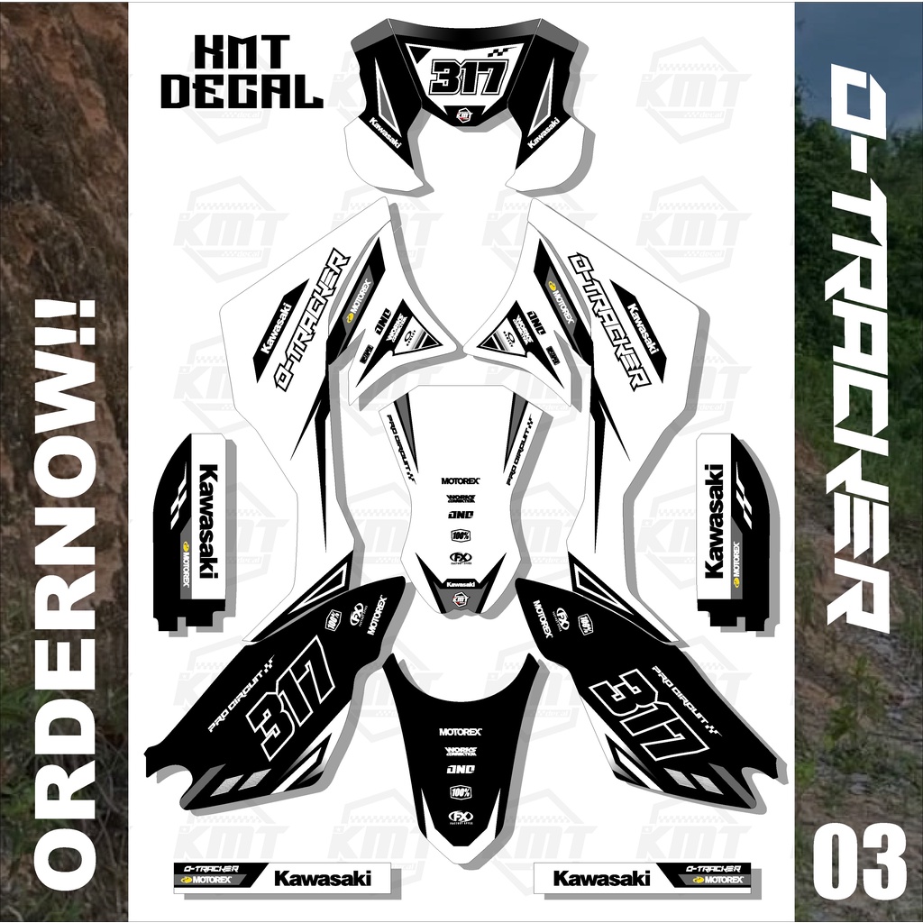 Jual TERBARU Decal Sticker Variasi Skotlet KLX Dtracker New Motif ...