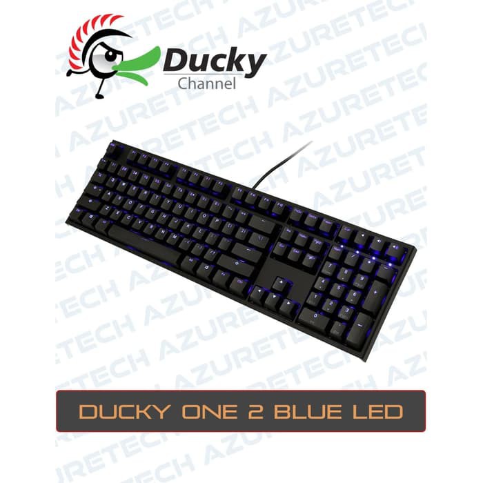 Jual Ducky One 2 Blue LED Fullsize Mechanical Gaming Keyboard Garansi ...