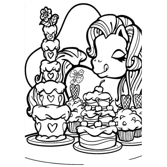 Jual Gambar Sketsa Mewarnai / Little Pony / Part 1 / Gambar Sketsa ...