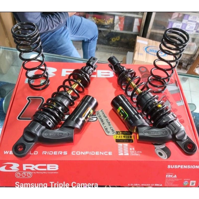 Jual Shockbreaker tabung RCB Nmax PCX Aerox New Nmax VS VD black series 330mm 305mm 350mm Double ...