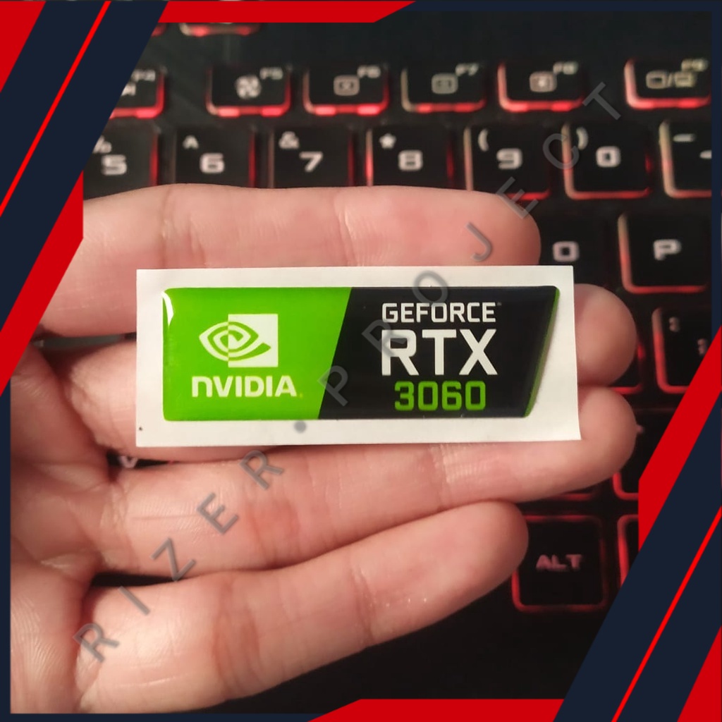 Jual STIKER GEFORCE RTX 3060 STICKER 3D TIMBUL RESIN EMBLEM LENTUR ...