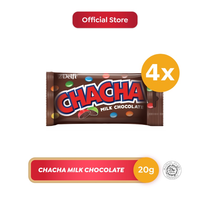 Jual Chacha Milk Chocolate 20 g x 4 pcs | Shopee Indonesia