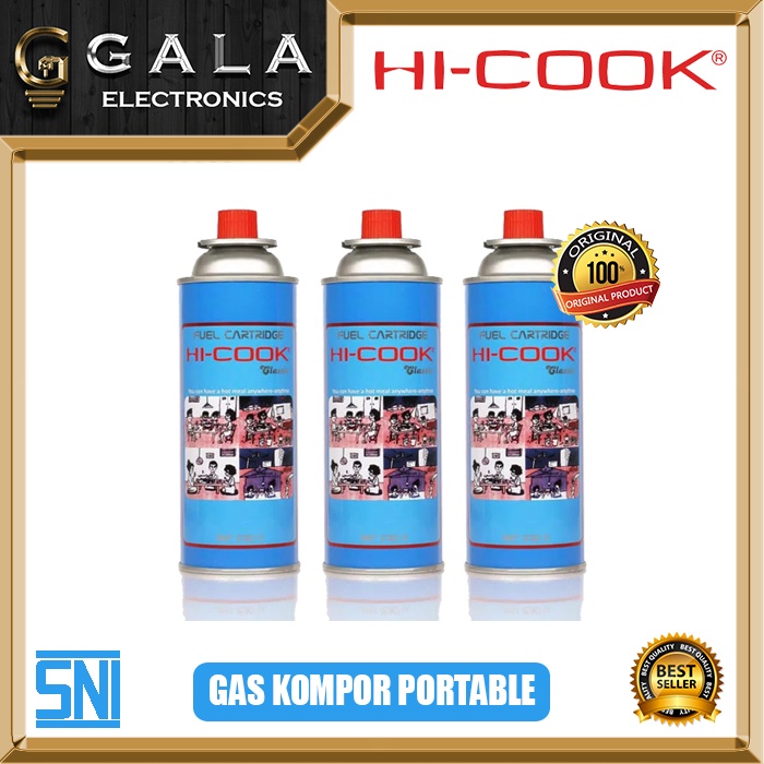 Jual Gas Kompor Portable Hi Cook Gas Cartridge 230gr | Shopee Indonesia