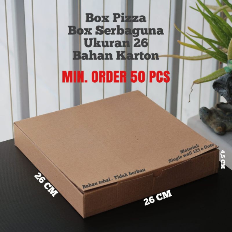 Jual DUS PIZZA POLOS 26 - BOX SERBAGUNA (MIN PEMBELIAN 50 PCS | Shopee ...