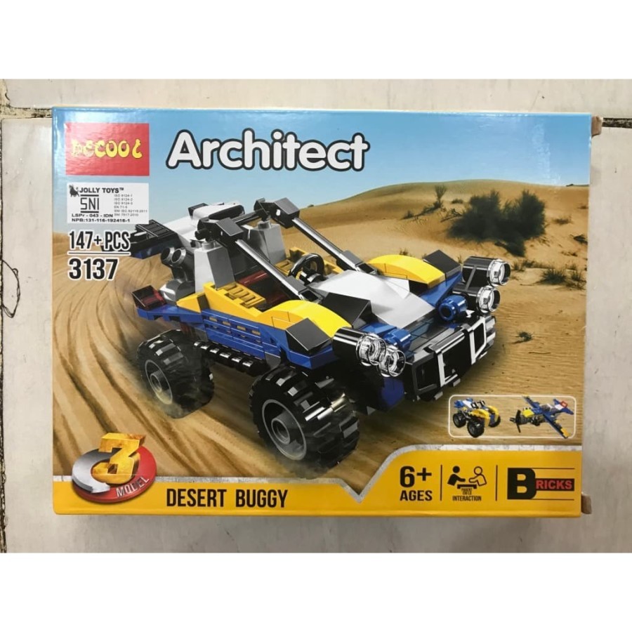 Jual Bricks Block Decool Architect 3in1 Dessert Buggy 3137 | Shopee Indonesia