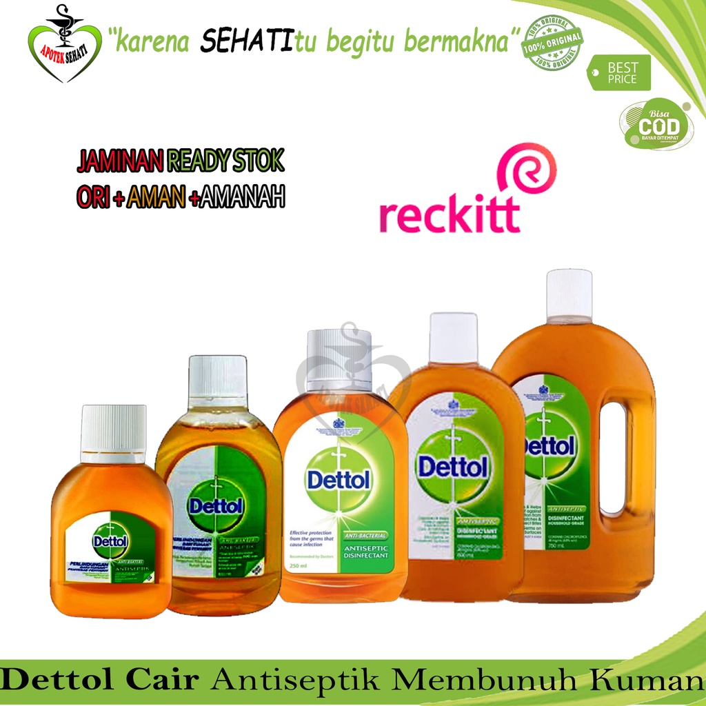 Jual Dettol Antiseptic Liquid Botol Anti Bakeri Cairan Antiseptik ...