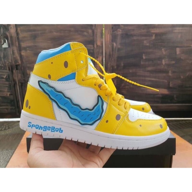 Jual NIKE AIR JORDAN 1 SPONGEBOB PREMIUM ORIGINAL | Shopee Indonesia