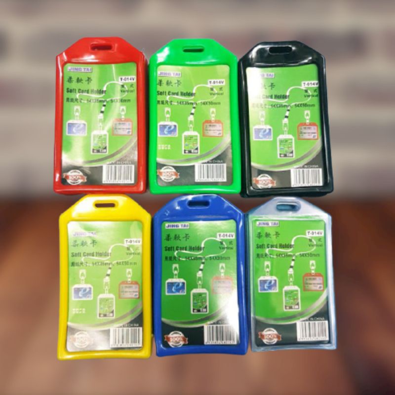 Jual Card Holder Id Card Vertical Tempat Frame Id card Karet 1 kartu ...