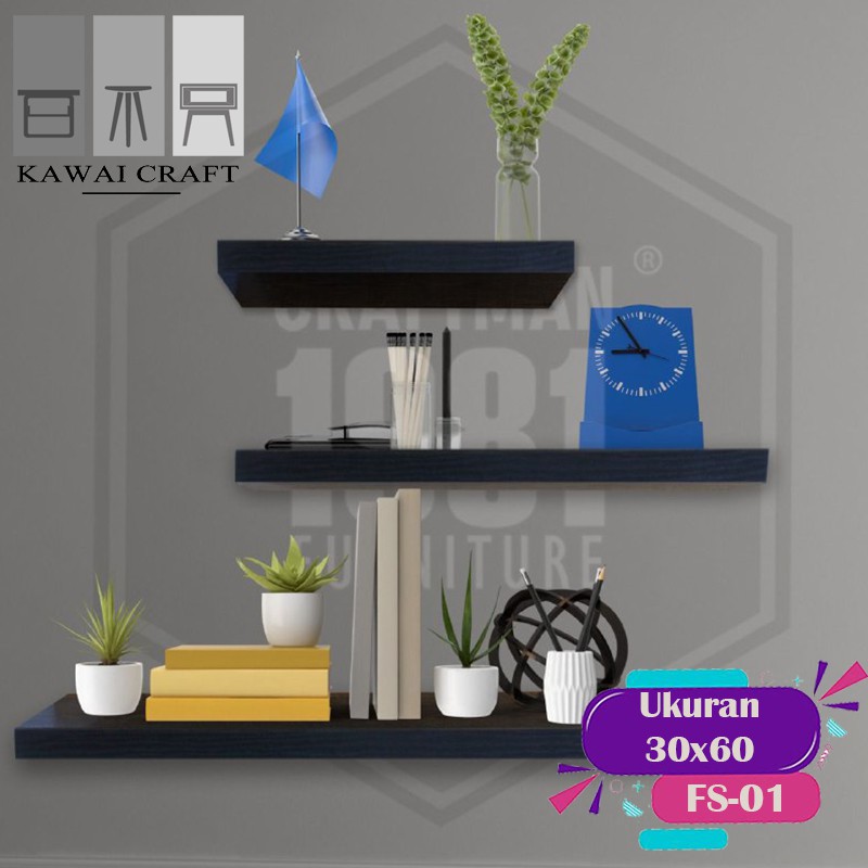 Jual RAK TEMPEL / RAK DINDING TEMPEL / RAK DINDING / FLOATING SHELF ...