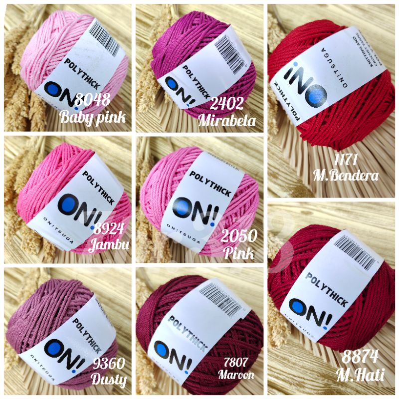 Jual Benang Rajut Polythick D30/Poly bigply/tebal part 1 | Shopee Indonesia