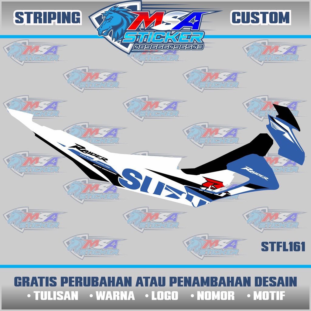 Jual STRIPING CUSTOM SUKA SUKA SATRIA F FACELIFT / STICKER VARIASI ...