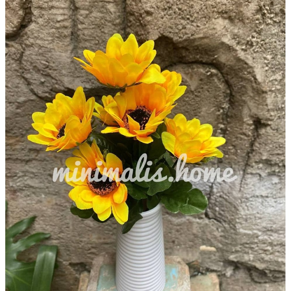 Jual Bunga Matahari Plastik Bunga Tangkai Hias Bunga Artificial ...