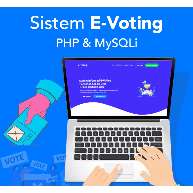 Jual Aplikasi Web E-Voting Menggunakan PHP dan MySQLi | Shopee Indonesia