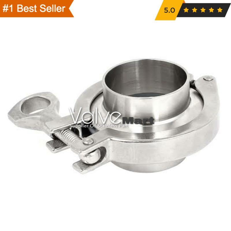 Jual 1 1/2 Inch Clamp Ferrule Set Sanitary Foodgrade SS304 Seal ...
