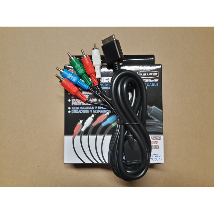 Jual kabel 5 warna komponent komponen RCA AV playstation PS 2 3 PS2 PS3 ...