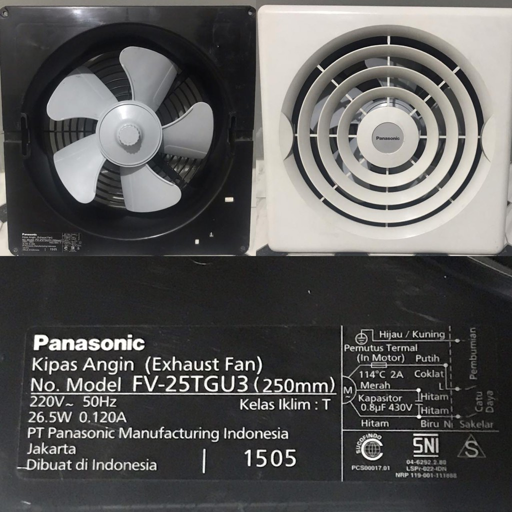 Jual Exhaust Fan Panasonic Type FV-25TGU3 (Kondisi Barang Second ...