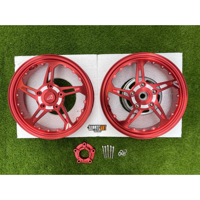 Jual Velg Arcello Sport Candy Red Ring 12 Vespa Sprint Primavera S LX ...