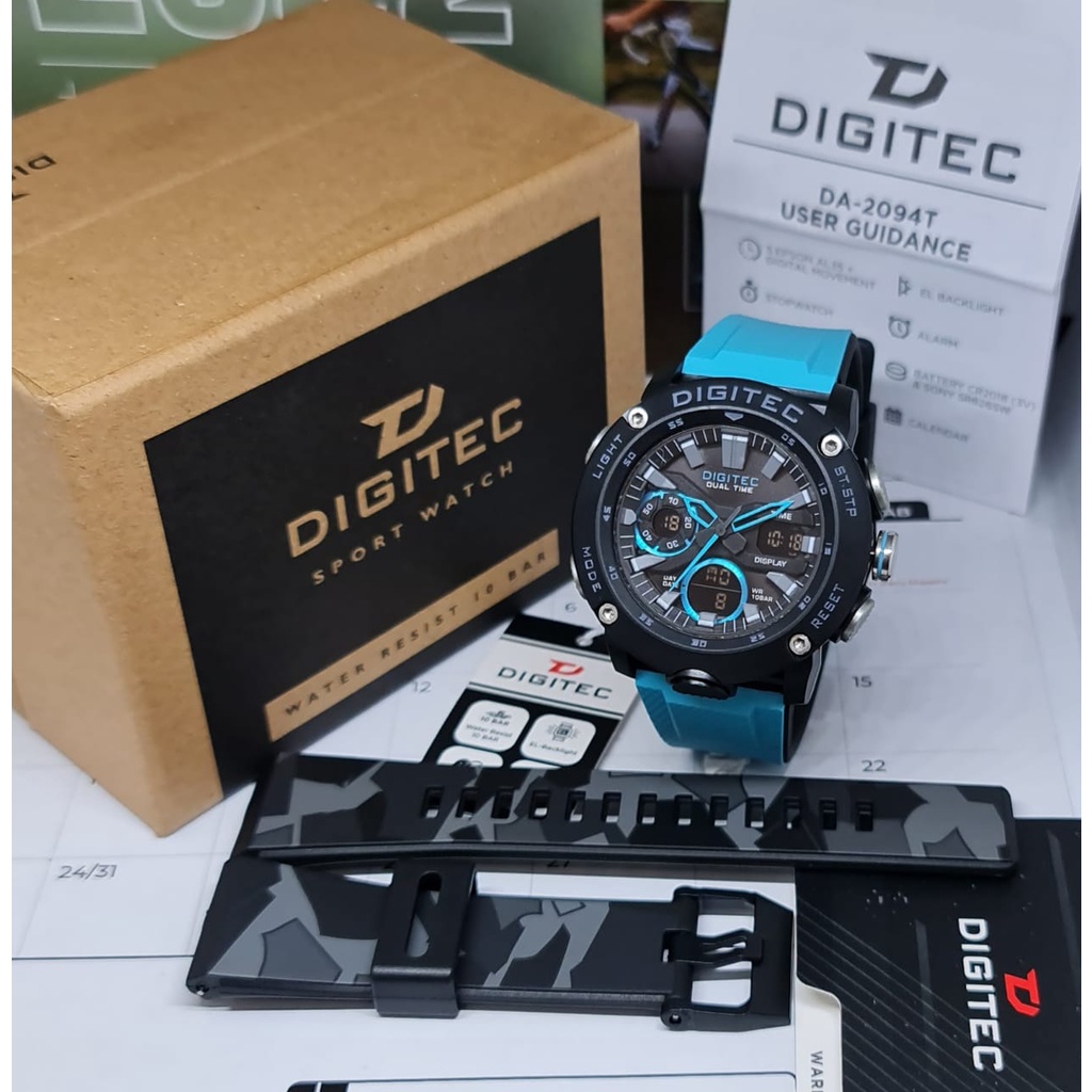 Jual ( BISA COD ) JAM TANGAN PRIA ORIGINAL DIGITEC DA-2130 DA2130 2130T ...