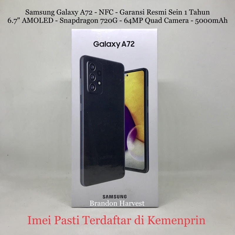 Jual Samsung Galaxy A72 [8GB+128GB -8GB+256GB] NFC - 64MP Quad Camera ...