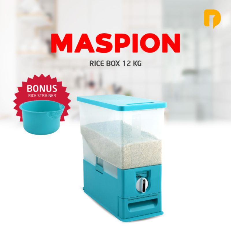 Jual maspion rice box 12kg | Shopee Indonesia