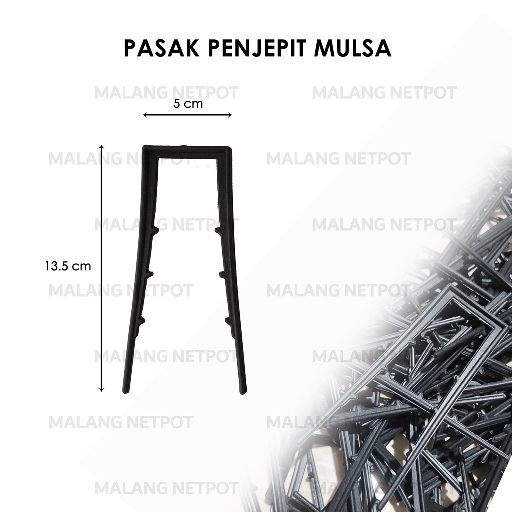 Jual Pasak Mulsa Sujen Penjepit Plastik Mulsa Ukuran 13.5 x 5 cm Isi ...