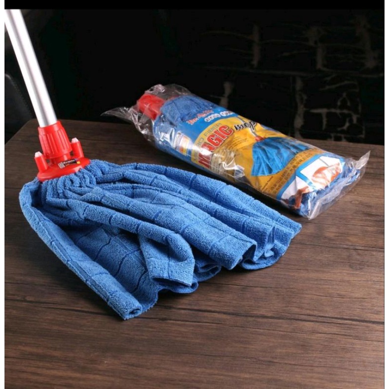 Jual (keluargastore)1kain pel NAGATA 5830 microfiber Kain pel handuk biru, Batang +Tongkat ...