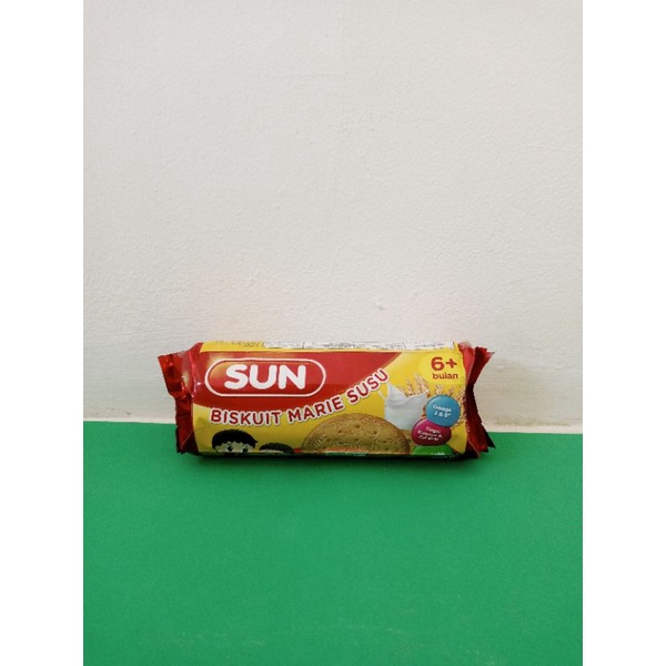 Jual BISKUIY BAYI / UNTUK USIA 6 BULAN+ / SUN BISKUIT MARIE SUSU 150G ...
